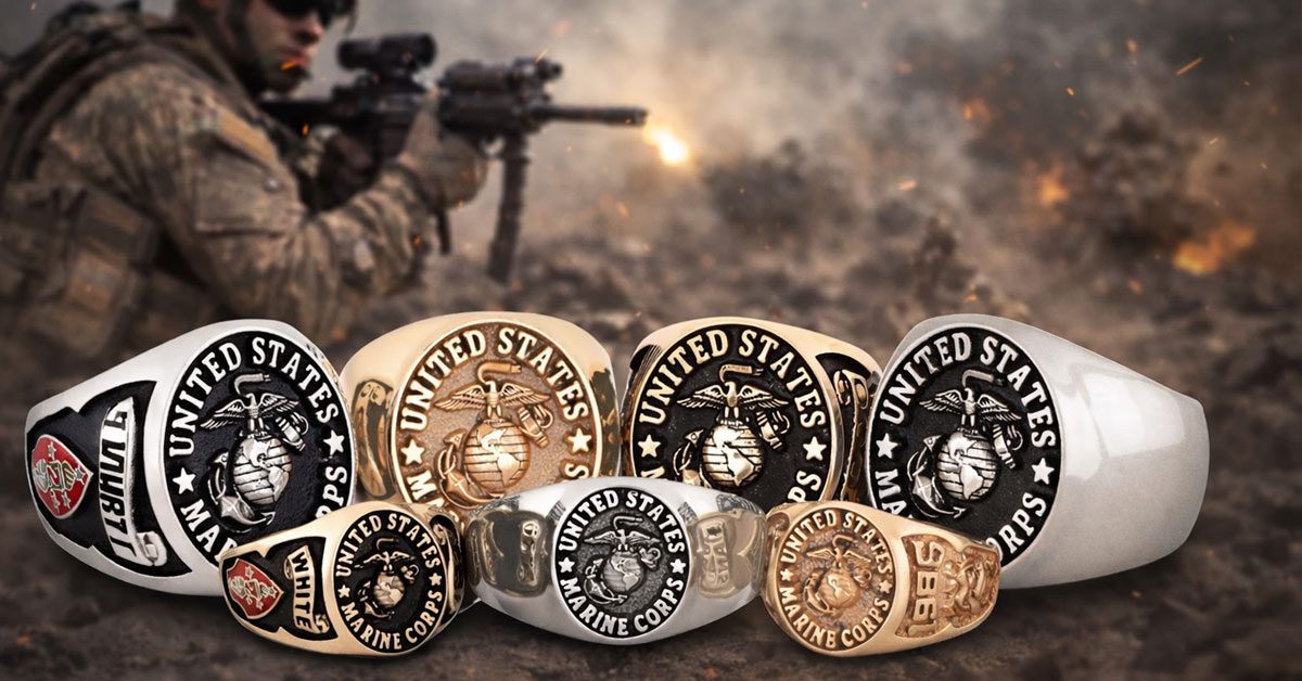 Seal Top U.S. Marine Corps Military Rings: Custom Details That Tell ...